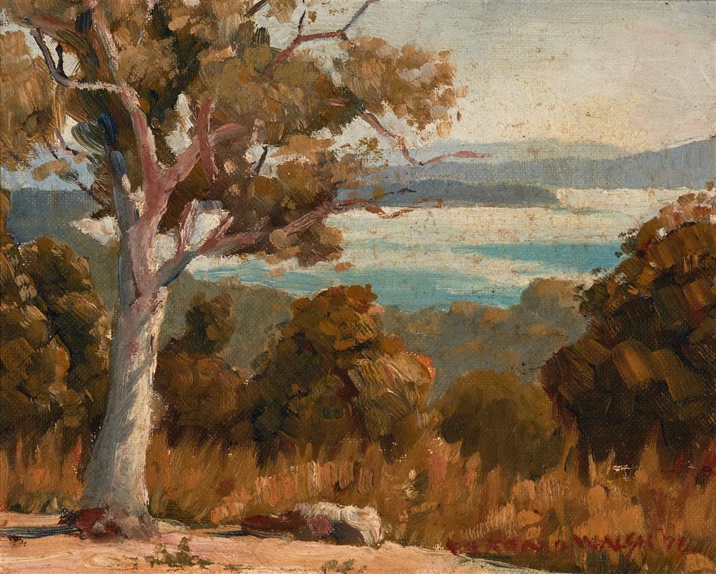 Bernard Walsh | Overlooking Lake Macquarie (1976) | MutualArt