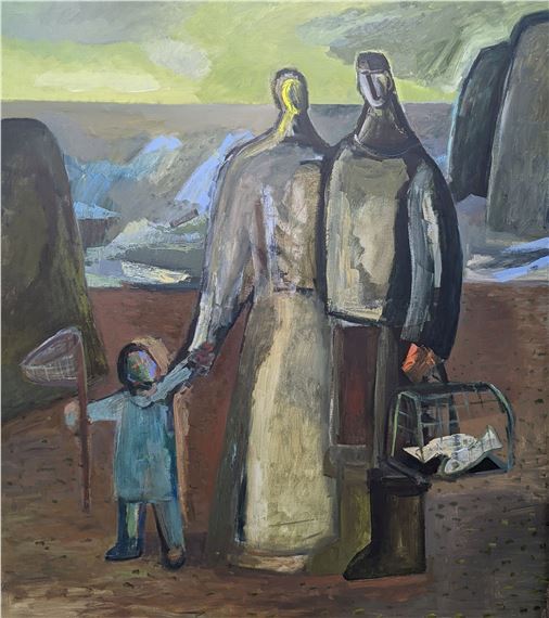 Davina Jackson | 'The Fisherman's Family I' | MutualArt
