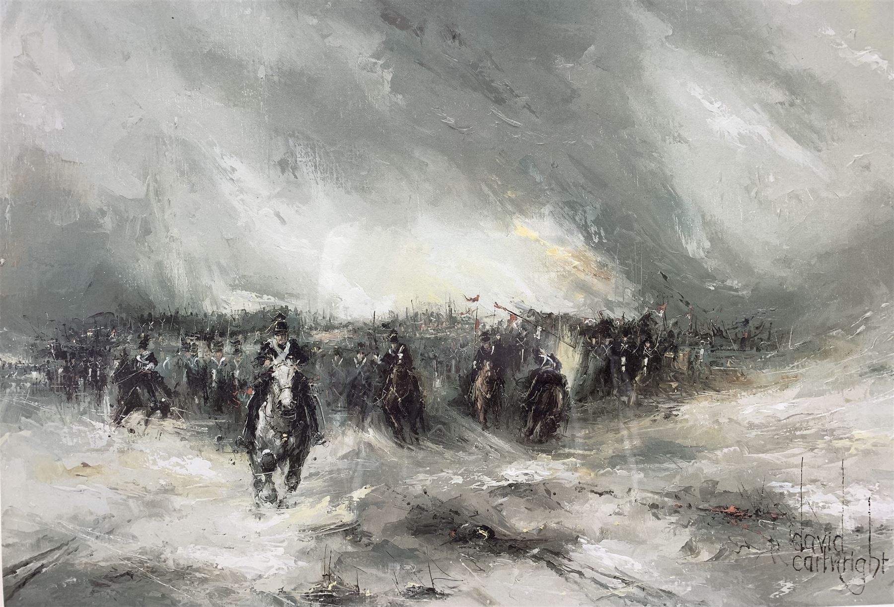 David Cartwright | Scots Greys Charge' and Napoleonic Battle Scenes ...