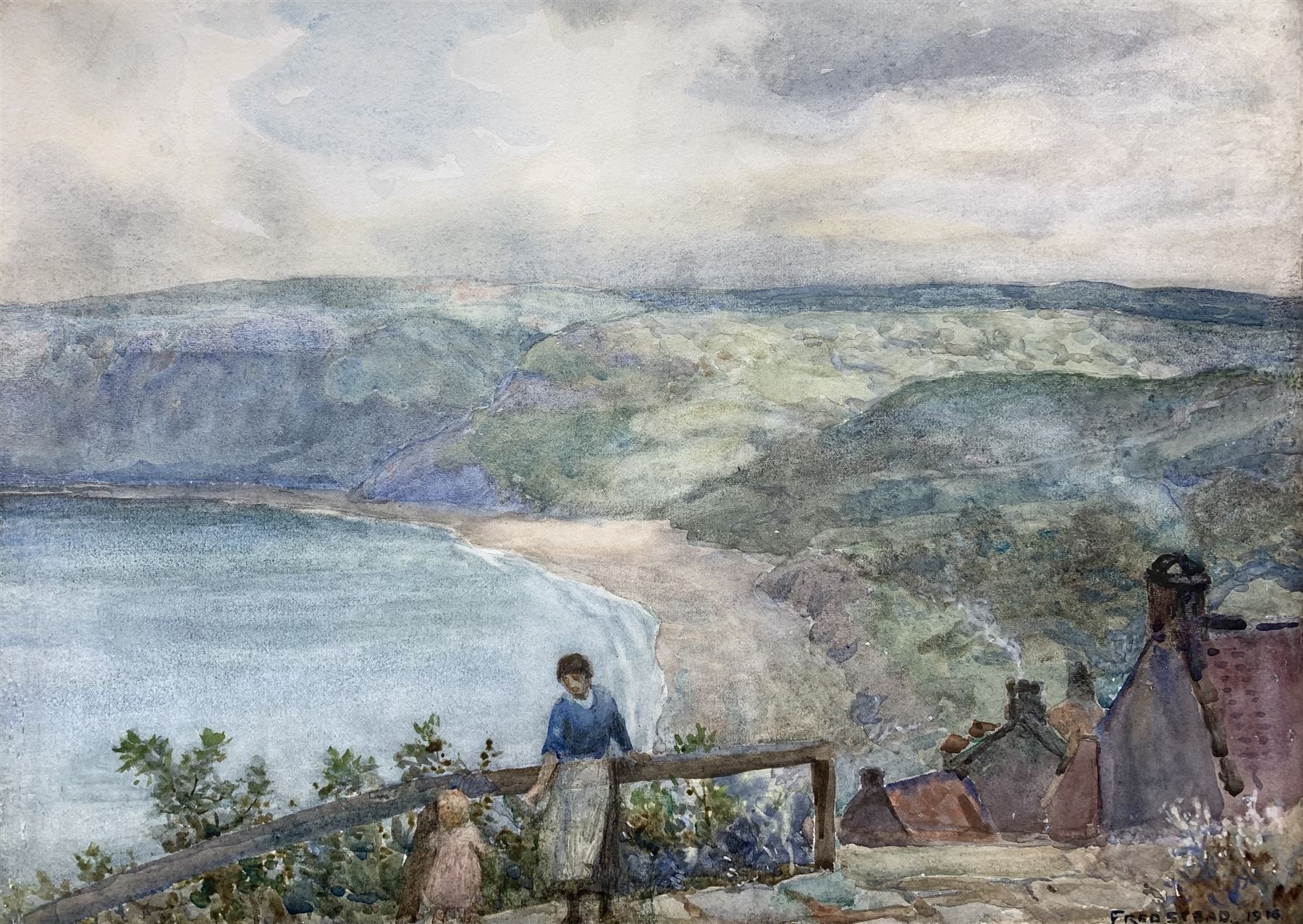 Frederick Stead | Robin Hoods Bay (1916) | MutualArt