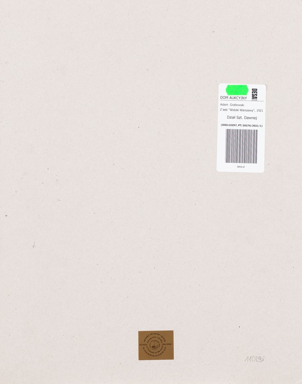 Adam Grabowski | from the Widoki Warszawy portfolio (1921) | MutualArt
