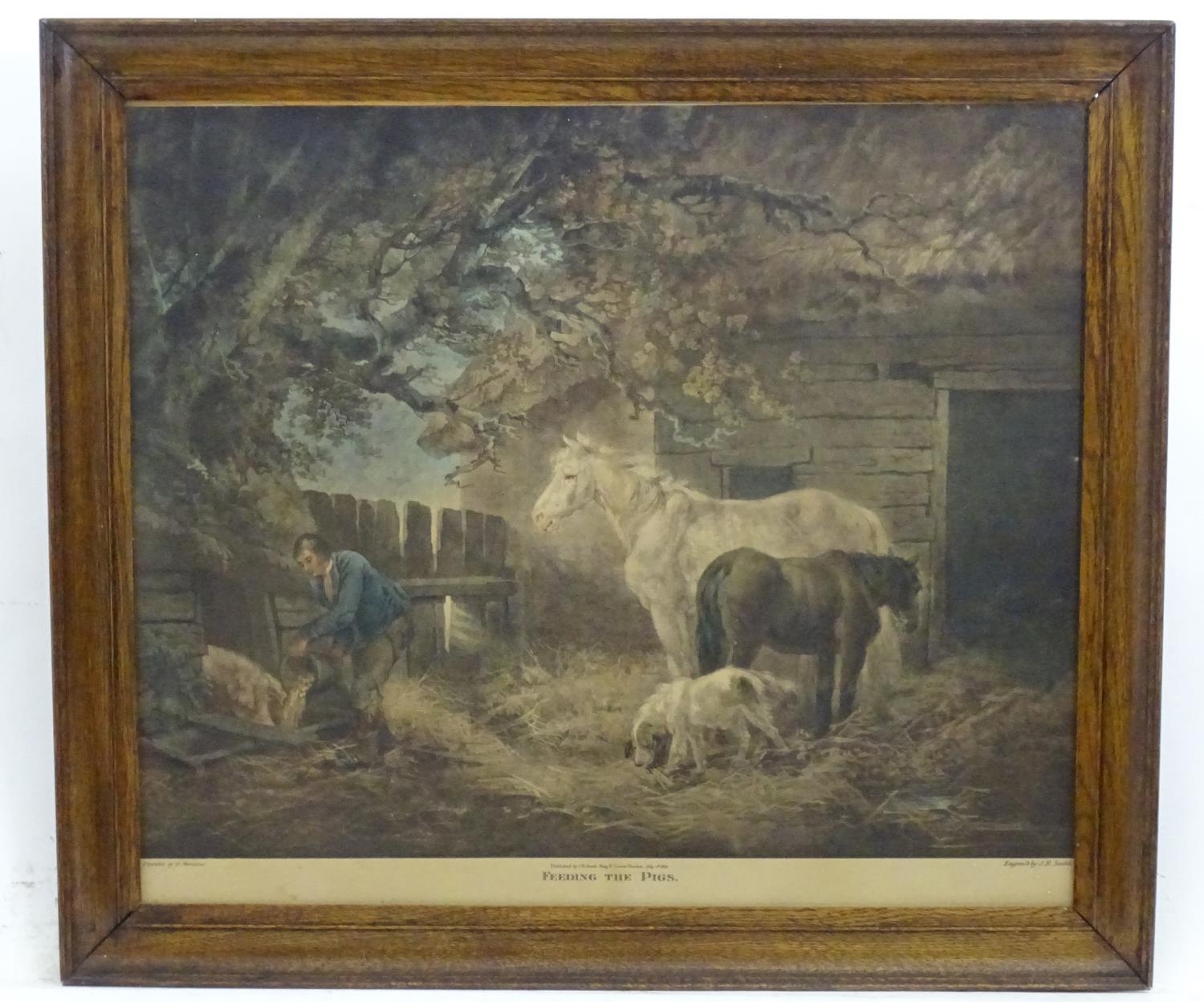 George Morland | Feeding the Pigs (1801) | MutualArt