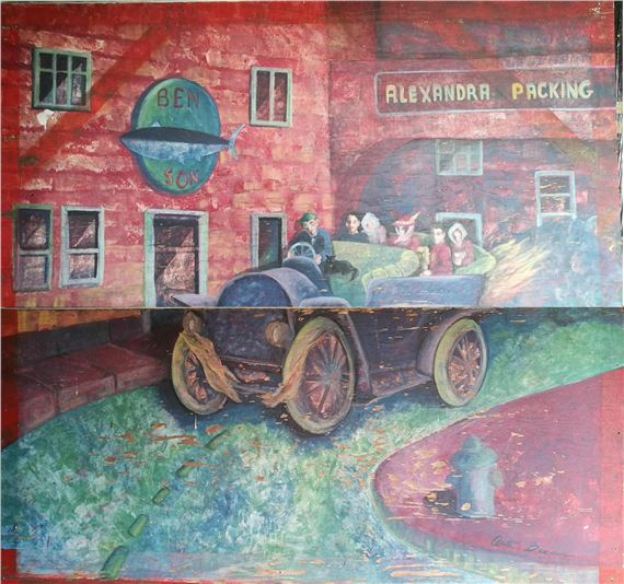 Anita Benson | Mural, Early Row Scene, Cannery Row | MutualArt