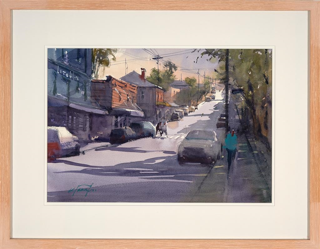 Kate Terry | Suburban Street Scene | MutualArt