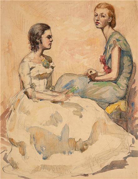 Constance Tempe Manning | Two Seated Women | MutualArt