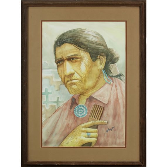 W. Begay | Portrait of a Native American | MutualArt