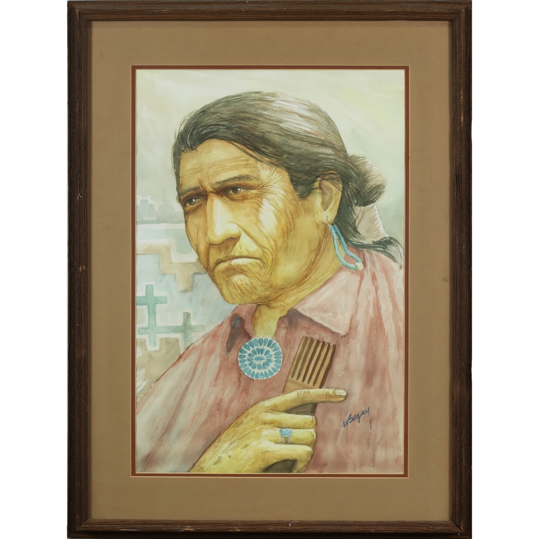 W. Begay | Portrait of a Native American | MutualArt