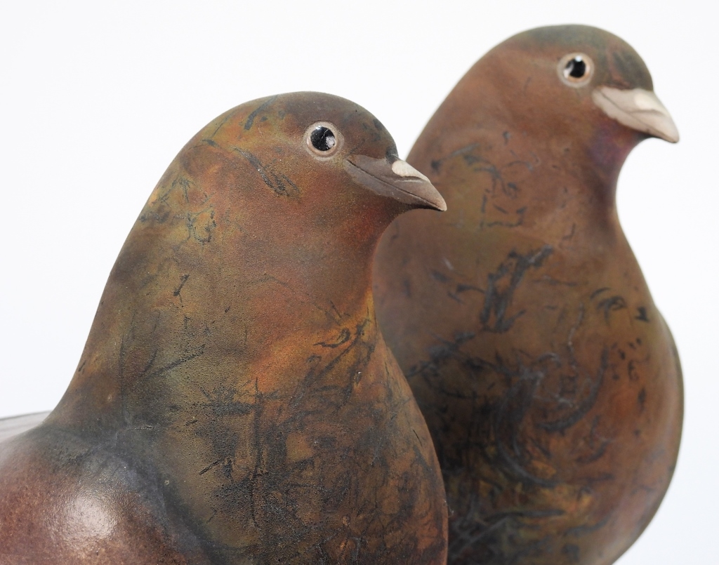 Glo Coalson | Pottery Pigeon Sculptures | MutualArt