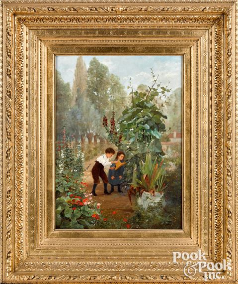 Jean-Pierre Haag | children catching butterflies | MutualArt
