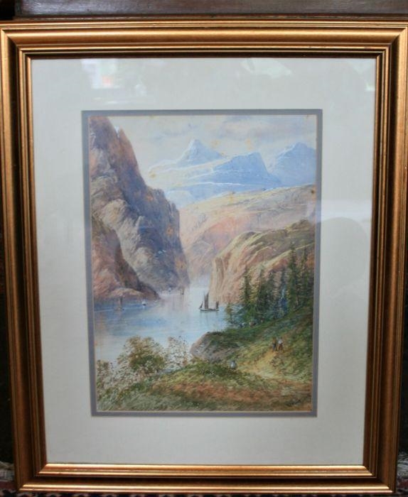 Lennard Lewis | a view over Lake Lucerne | MutualArt