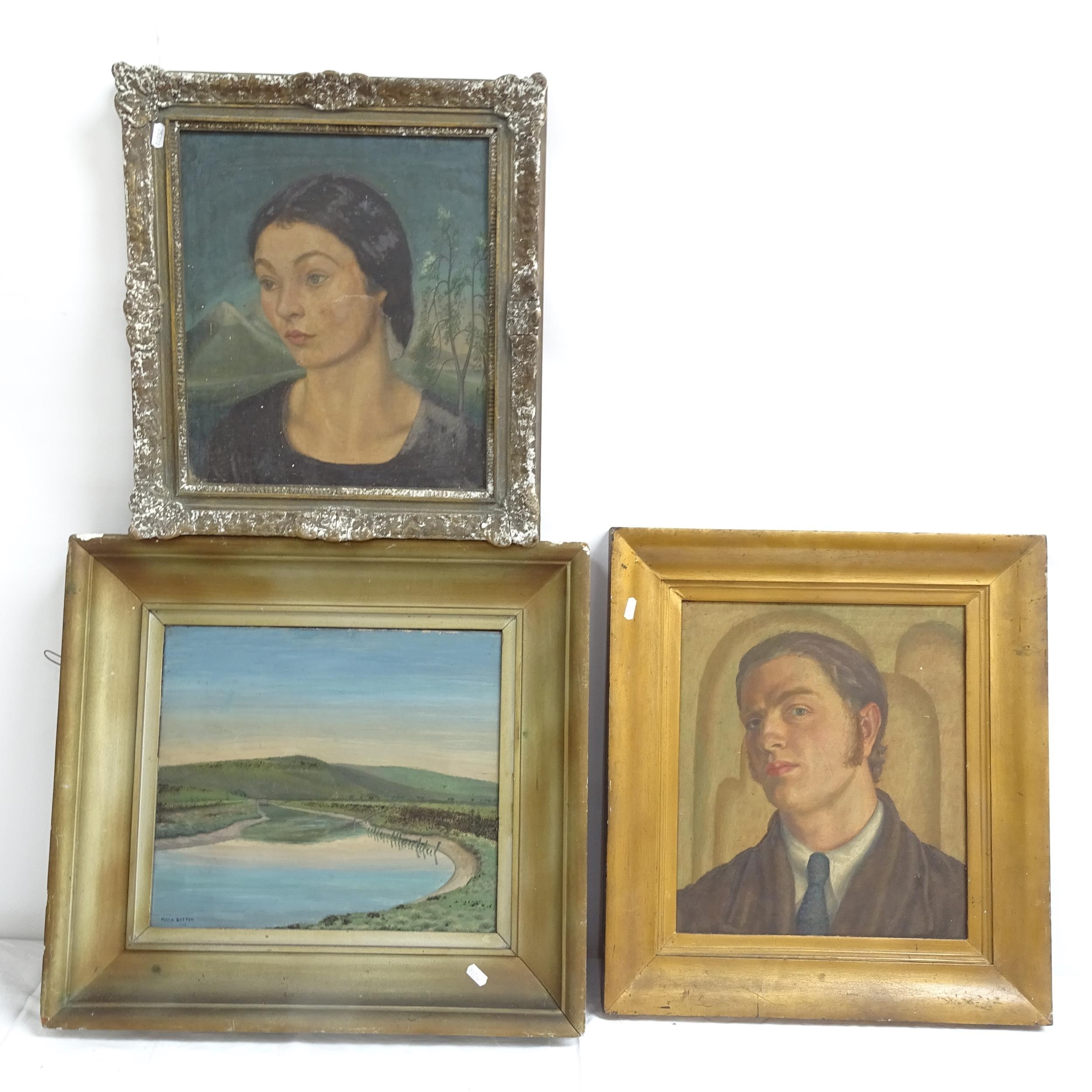 Mark Batten | head and shoulders portraits and landscape scene | MutualArt