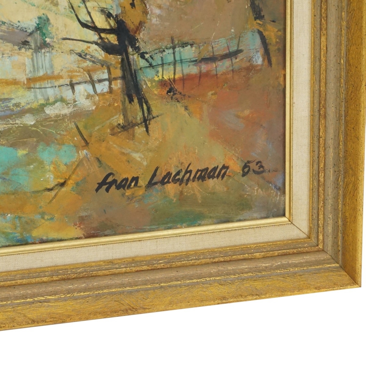 Fran Lachman | Abstract Village Scene (1953) | MutualArt