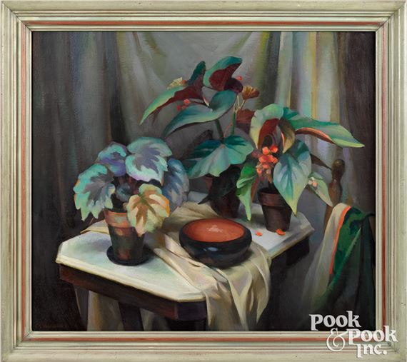 Ella Sophonisba Hergesheimer | still life of Begonias | MutualArt