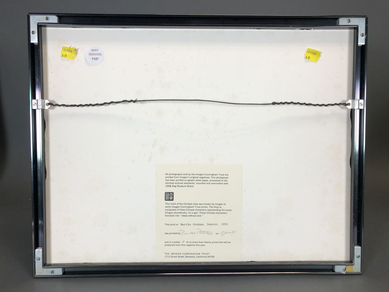 Imogen Cunningham | Martha Graham | MutualArt