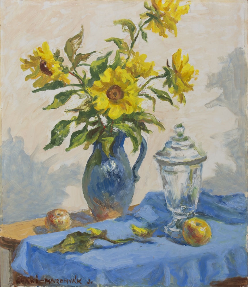 Joszef Csaki-Maronyak | Still Life with Yellow Flowers | MutualArt