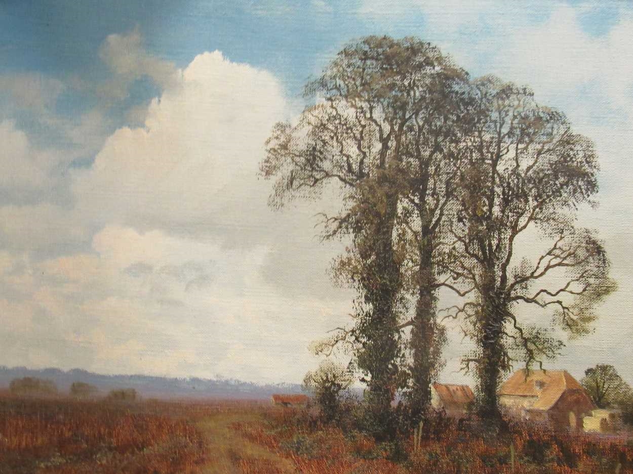 Gerald Coulson | Country landscape with cottages | MutualArt