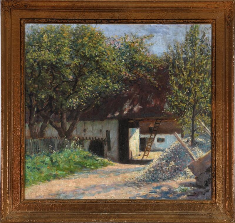 Carl Stilling | View from a farm house on a summer day (1924) | MutualArt