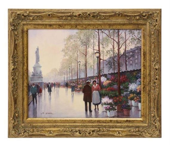 Ruth Greer | FLOWER MARKETS AT TWILIGHT | MutualArt