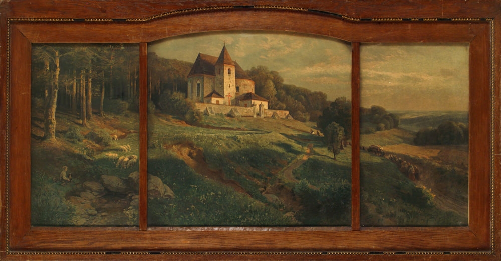 Hugo Darnaut | Landscape Triptychon | MutualArt