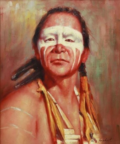 W. Hackert | PORTRAIT OF NATIVE AMERICAN MAN | MutualArt