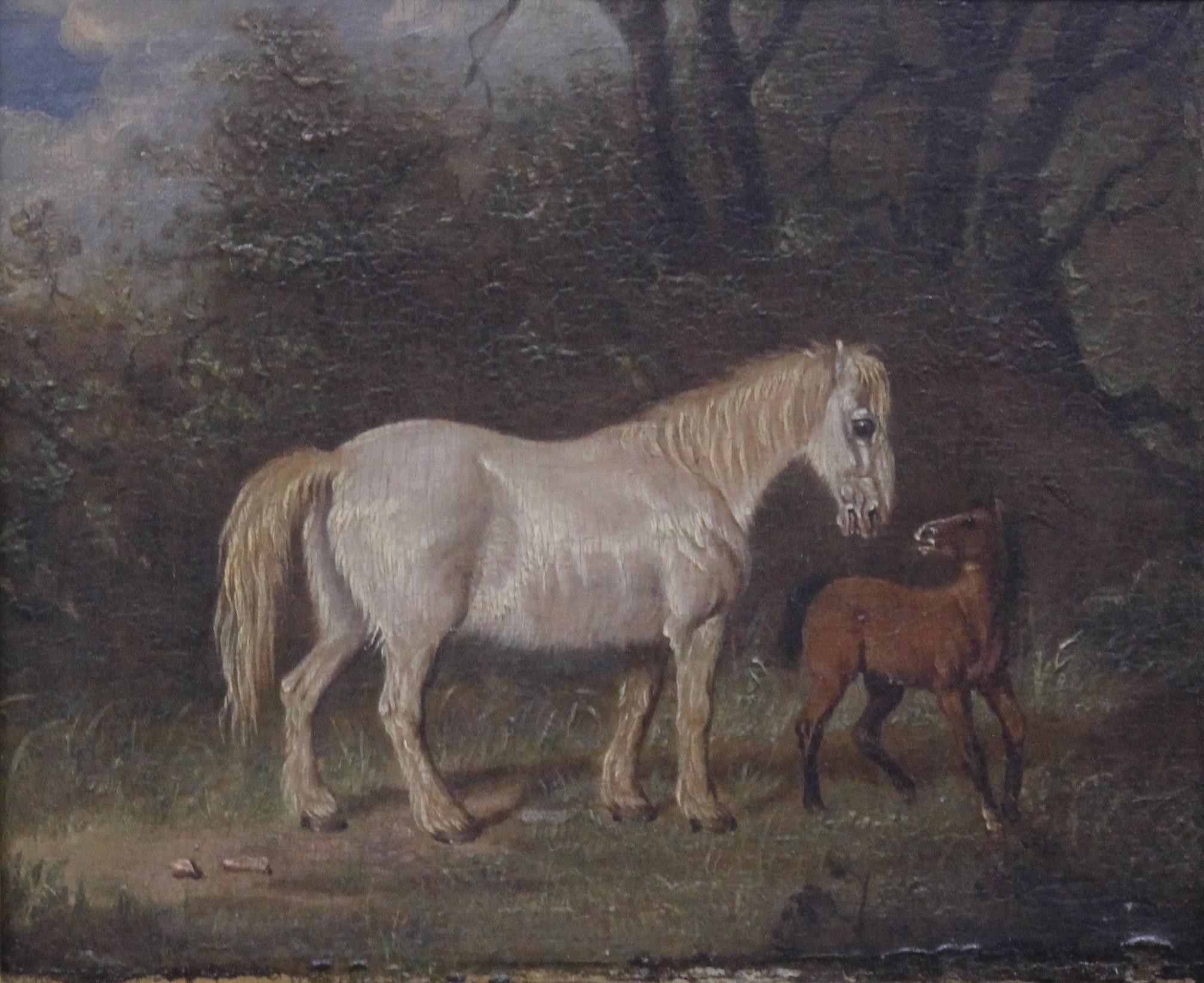 Martin Theodore Ward | Mare and a Foal in a Landscape | MutualArt