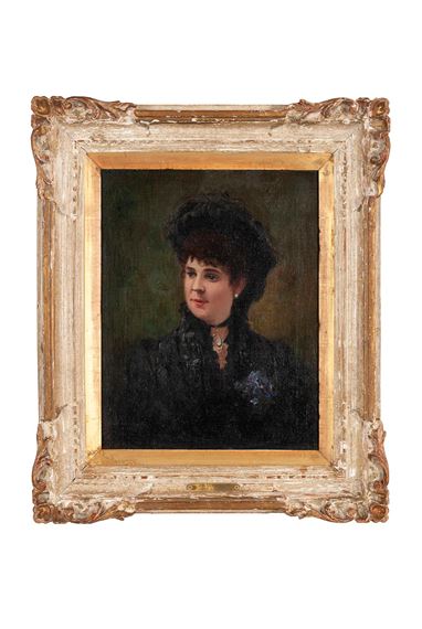 John Wilton Cunningham | Portrait of a woman (1890) | MutualArt