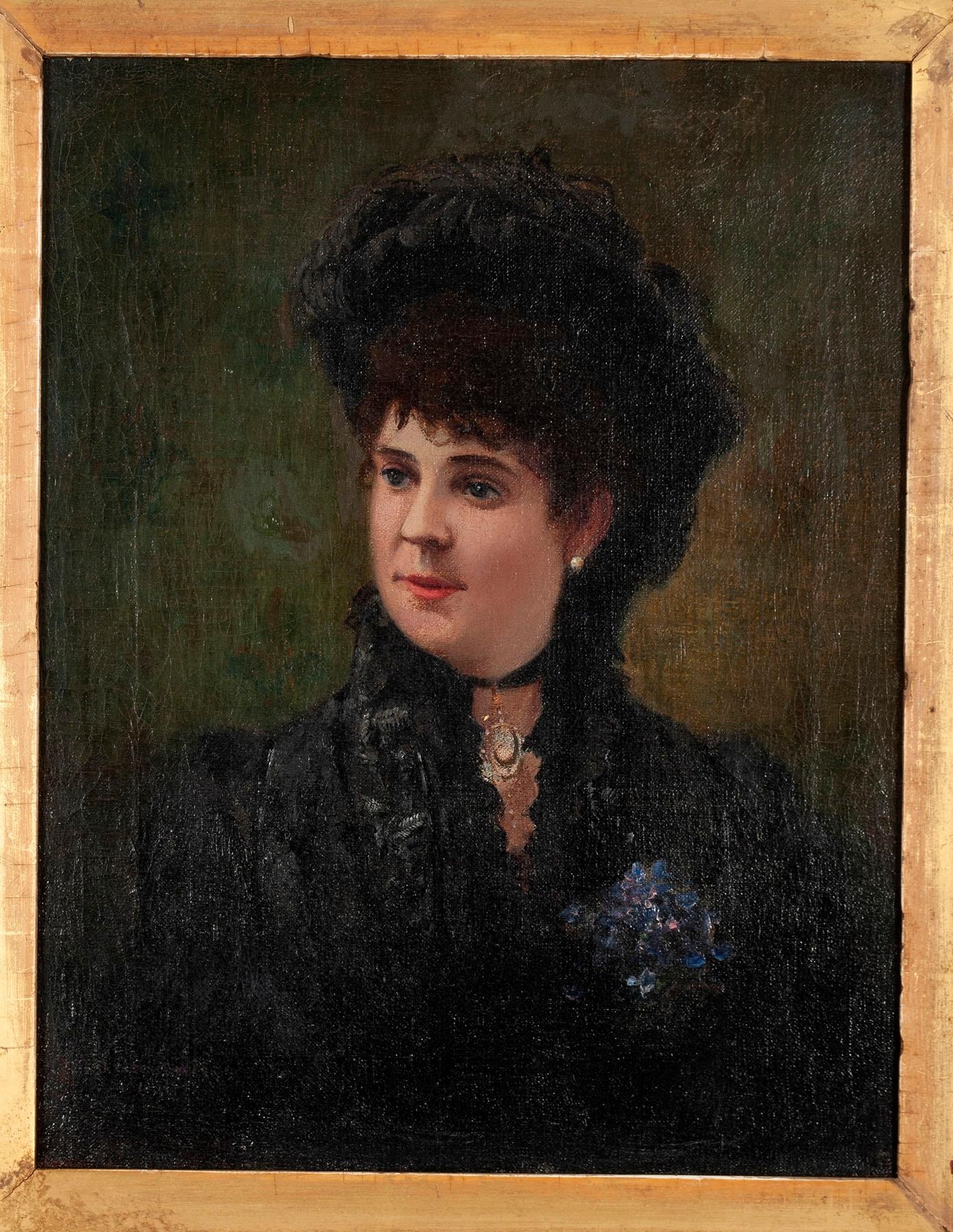 John Wilton Cunningham | Portrait of a woman (1890) | MutualArt