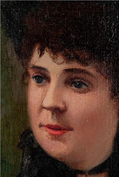 John Wilton Cunningham | Portrait of a woman (1890) | MutualArt