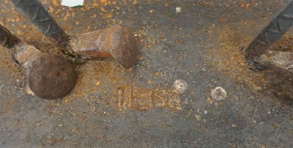 Bill Heise | Welded Metal Whimsical Sculpture of Cow | MutualArt