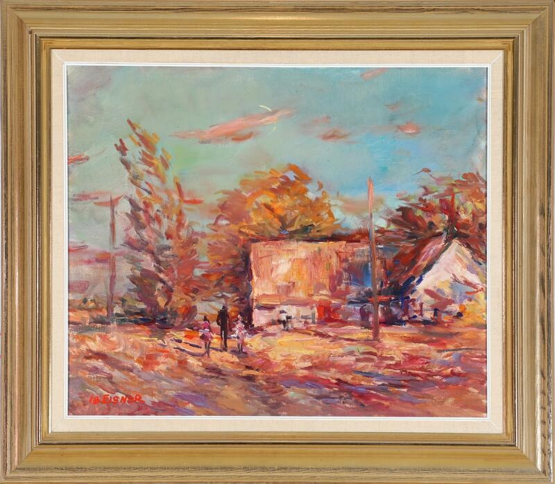 Ib Eisner | Forrest scene with figures | MutualArt