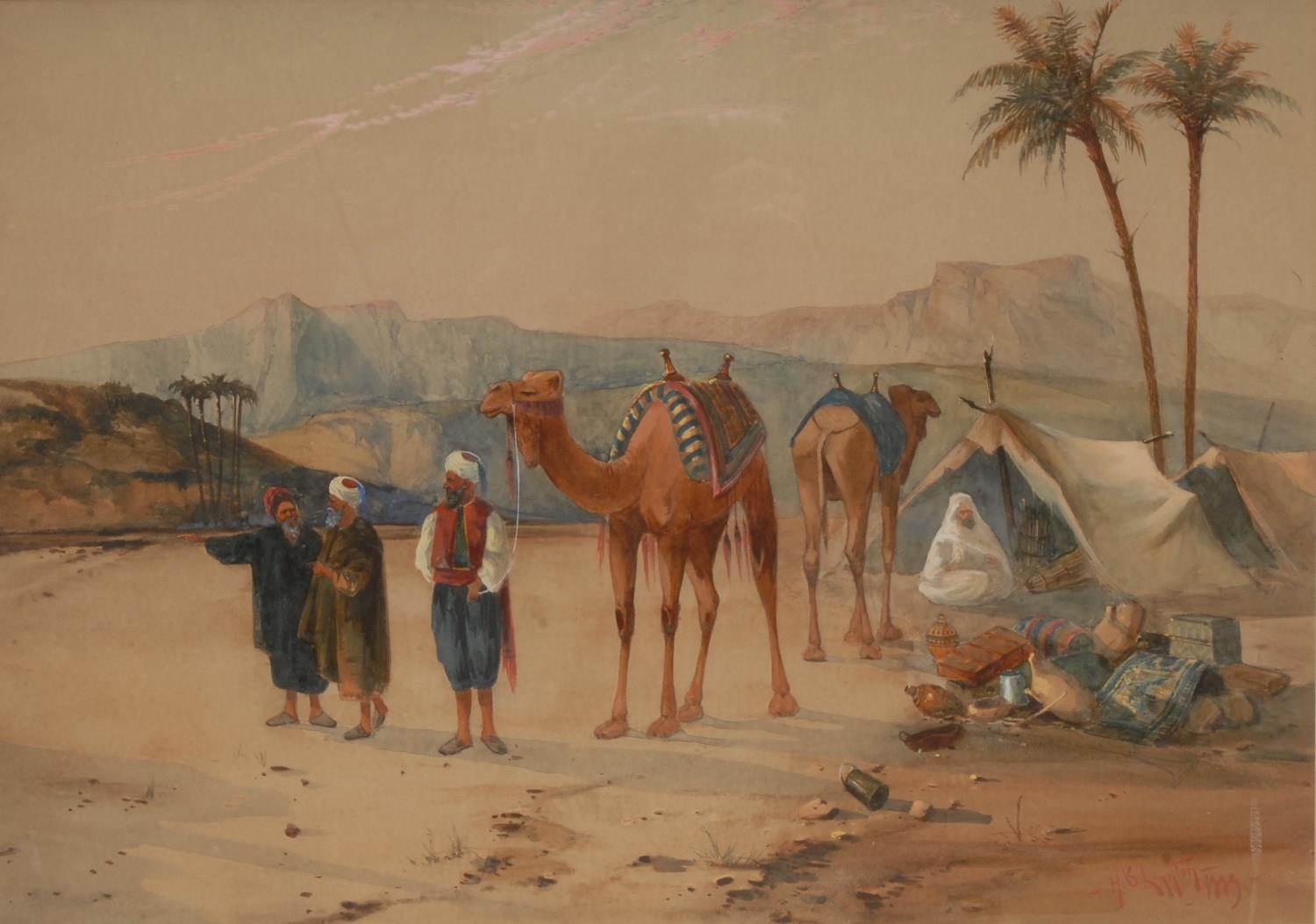 Harry Stanton Lynton | Arabian Camp (1889) | MutualArt