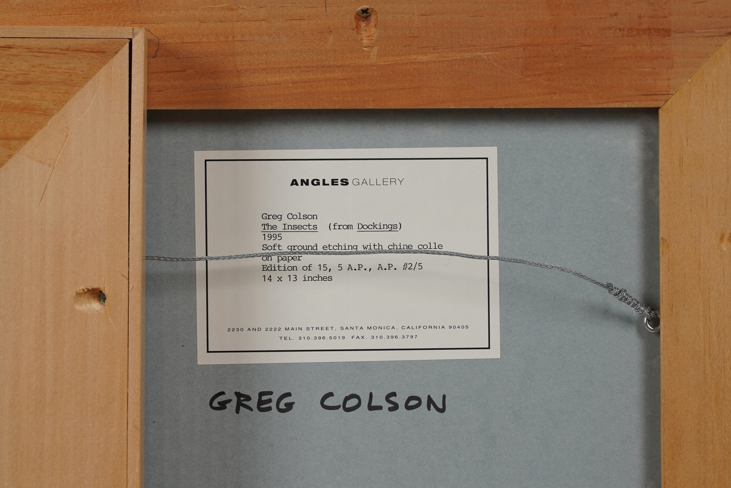 Greg Colson | TWO WORKS; The Insects (from Dockings); Pots and pans on ...