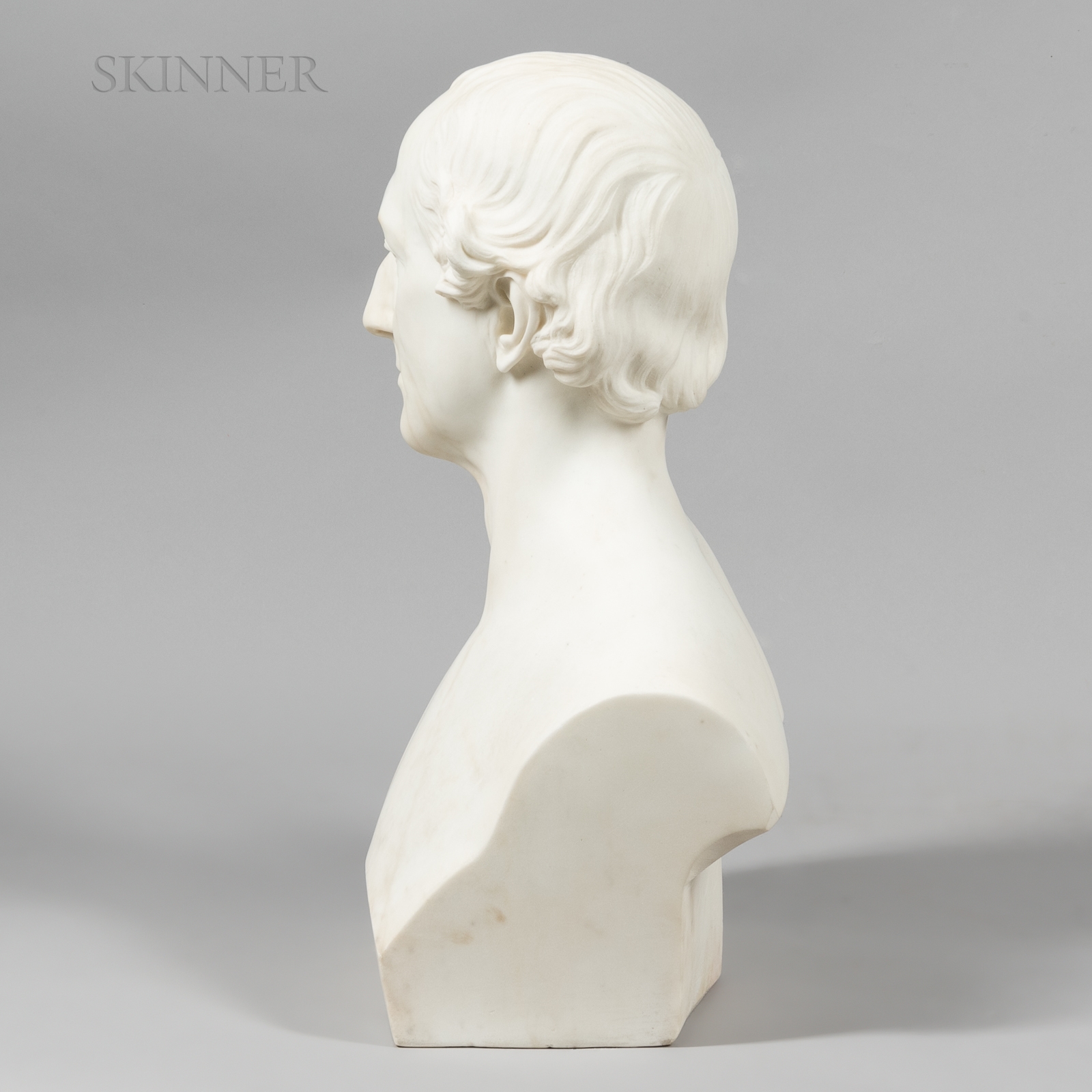 Henry Dexter | Marble Bust of Theodore Lyman II (1871) | MutualArt
