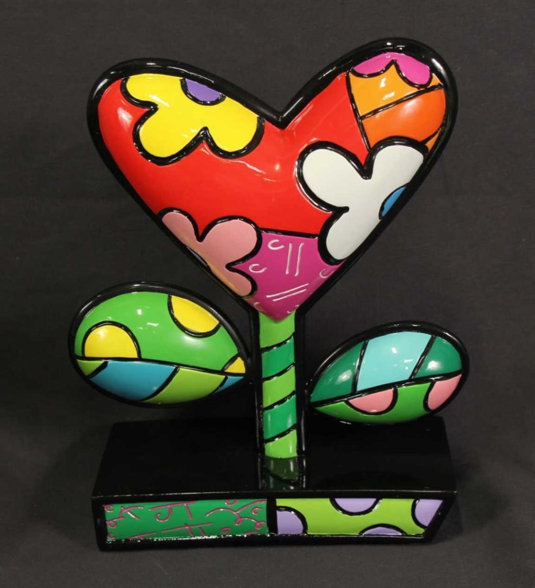 Romero Britto | ROMERO BRITTO LOVE GROWS SCULPTURE (2020) | MutualArt