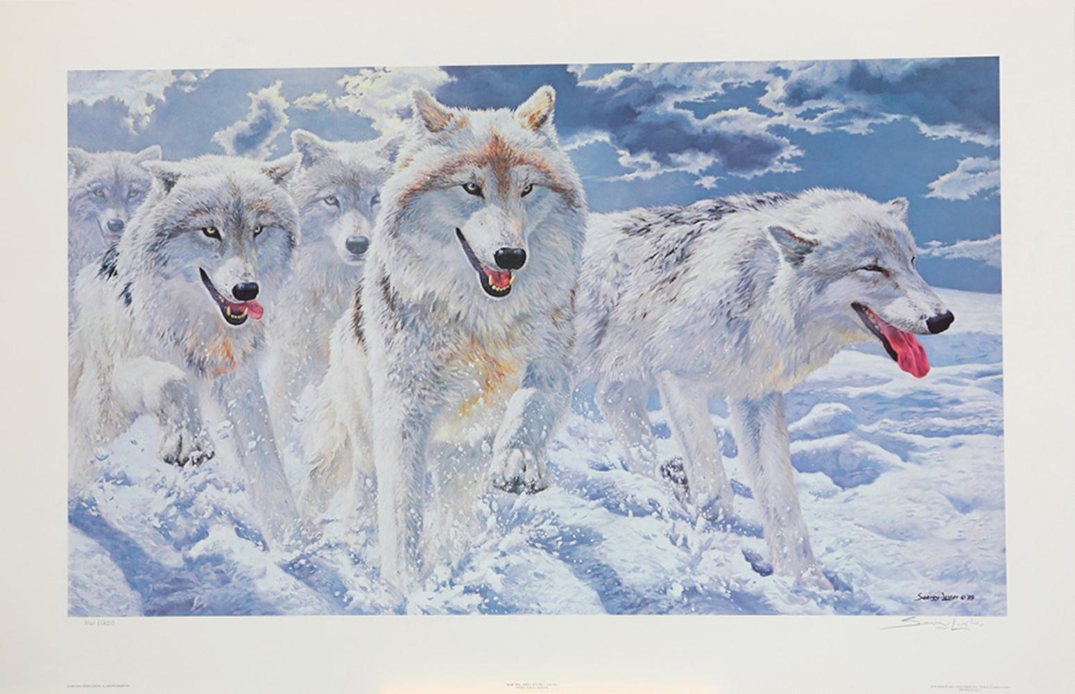 John Seerey-Lester | Night Run - Arctic Wolves | MutualArt