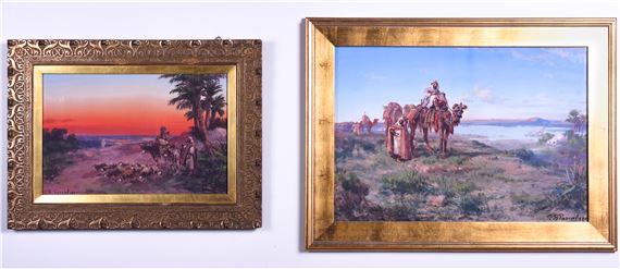 Paul B. Pascal | Orientalist gouache paintings | MutualArt