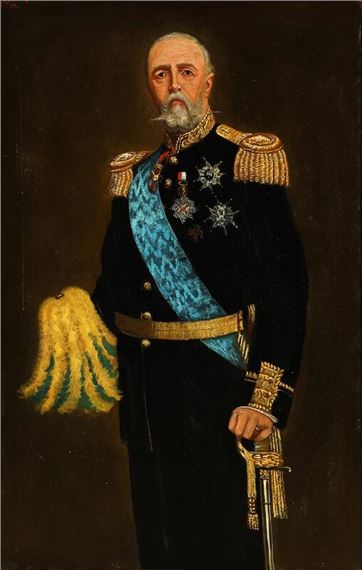 Carl Gabriel Wadell | Portrait of king Oscar II (1891) | MutualArt