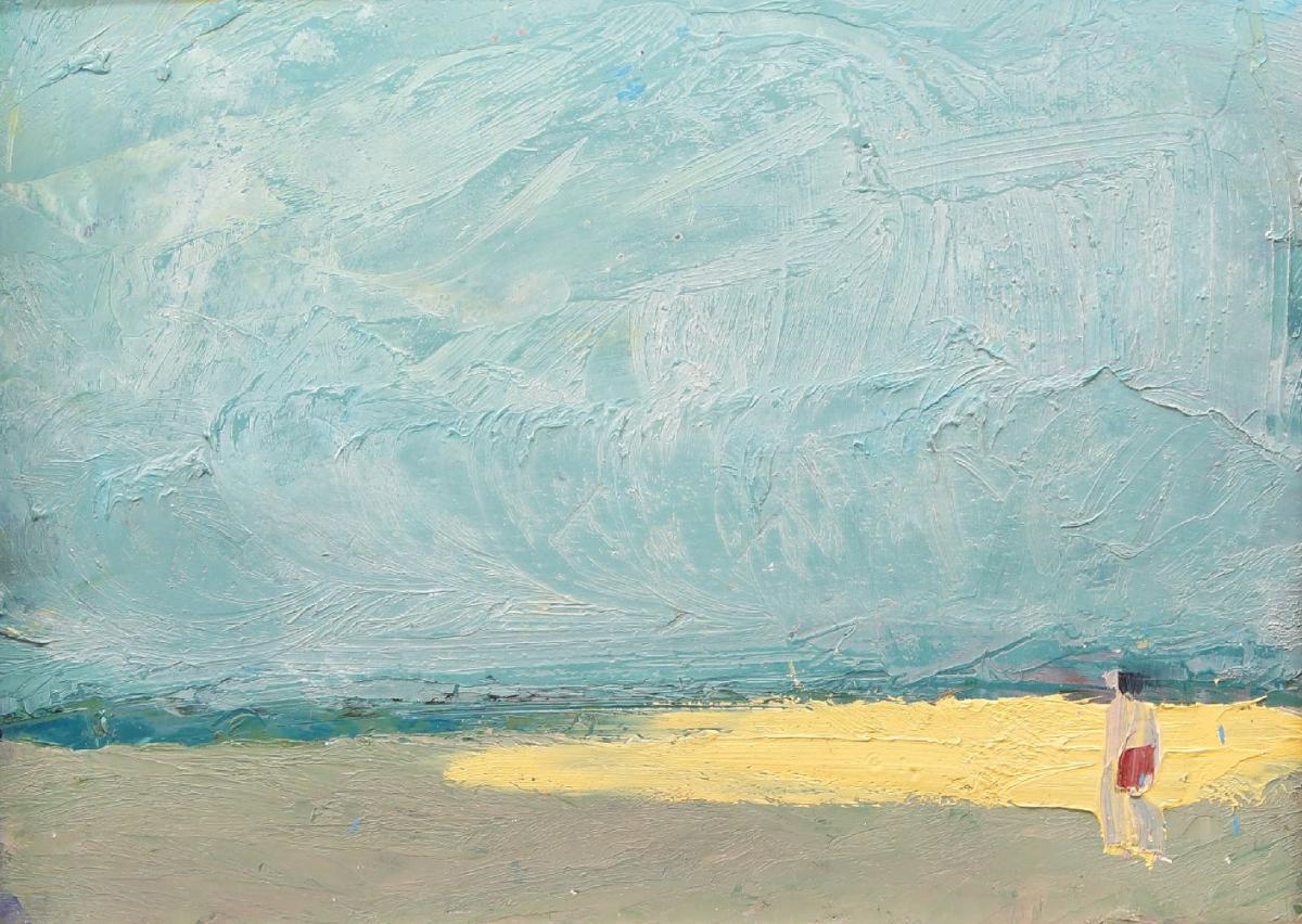 Anthony Hodge | Figure walking in the wind (4) | MutualArt
