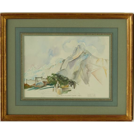 Furman Joseph Finck | Looking North from the gardens of Fondachhof ...