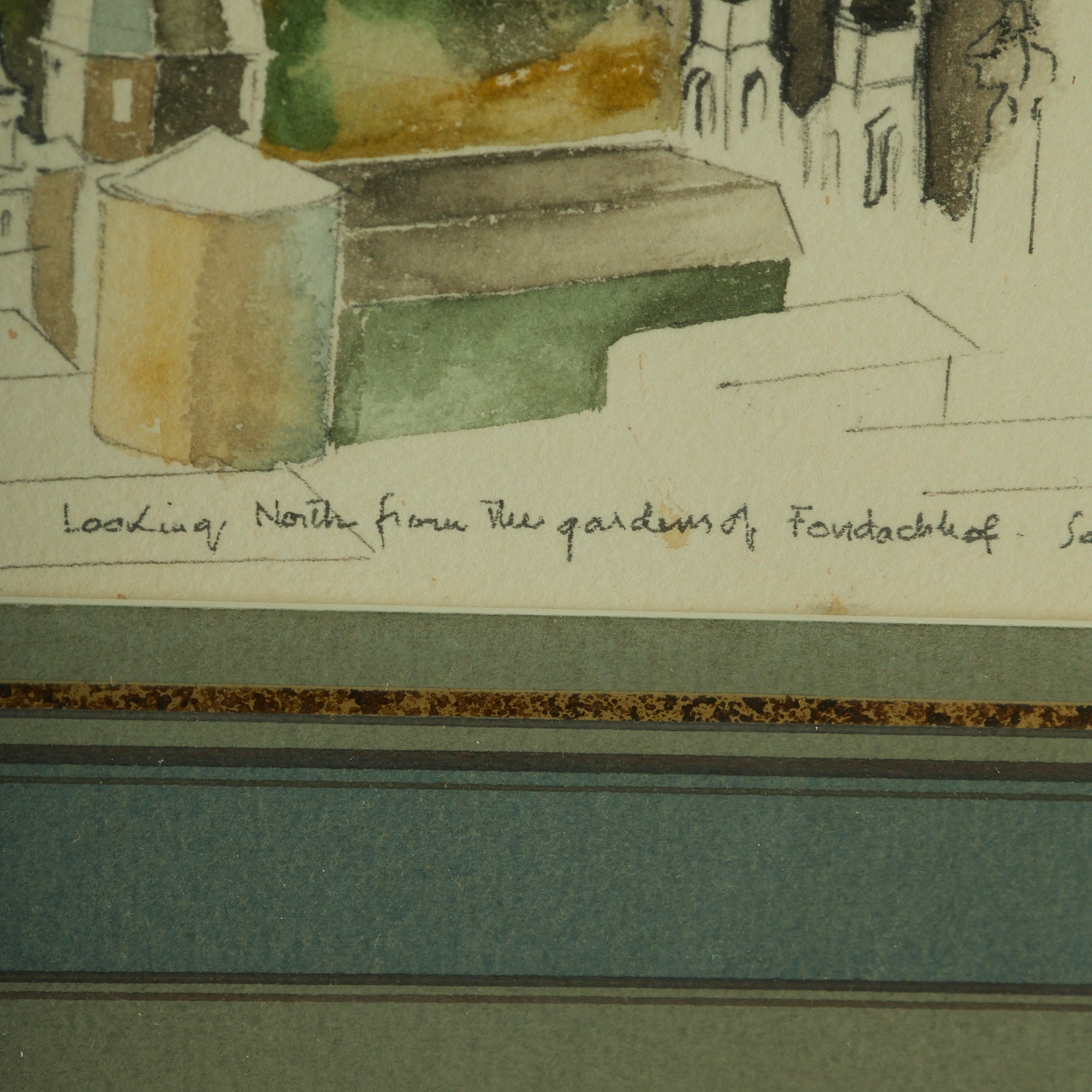 Furman Joseph Finck | Looking North from the gardens of Fondachhof ...