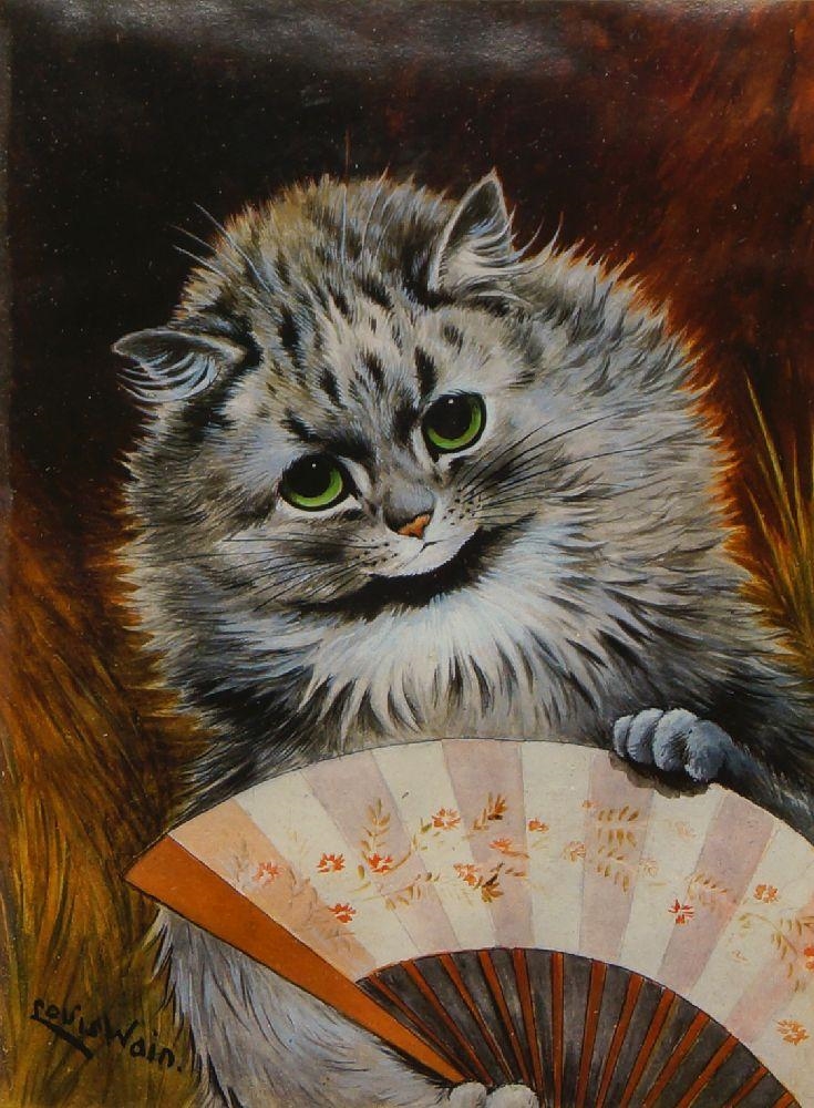 Louis Wain | Untitled (six cat's making mischief) | MutualArt