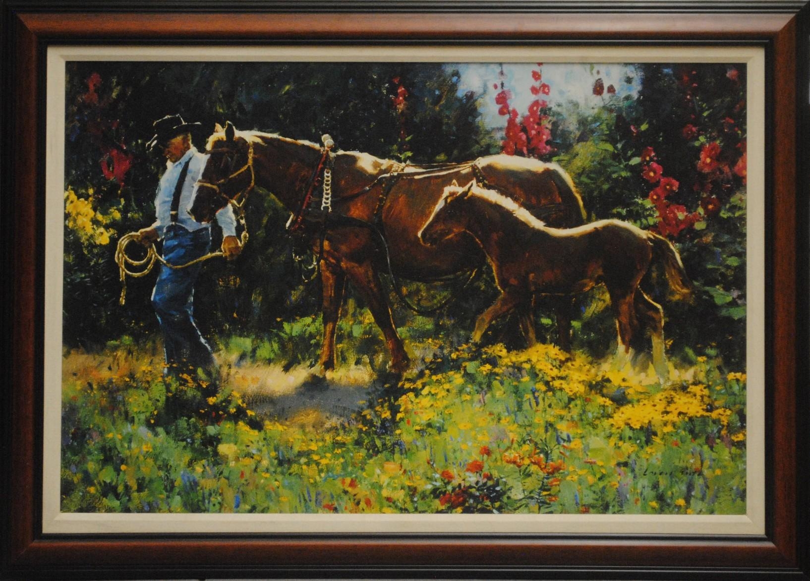 Loren Entz | Loren Entz Open Edition Western Themed Print on Masonite ...