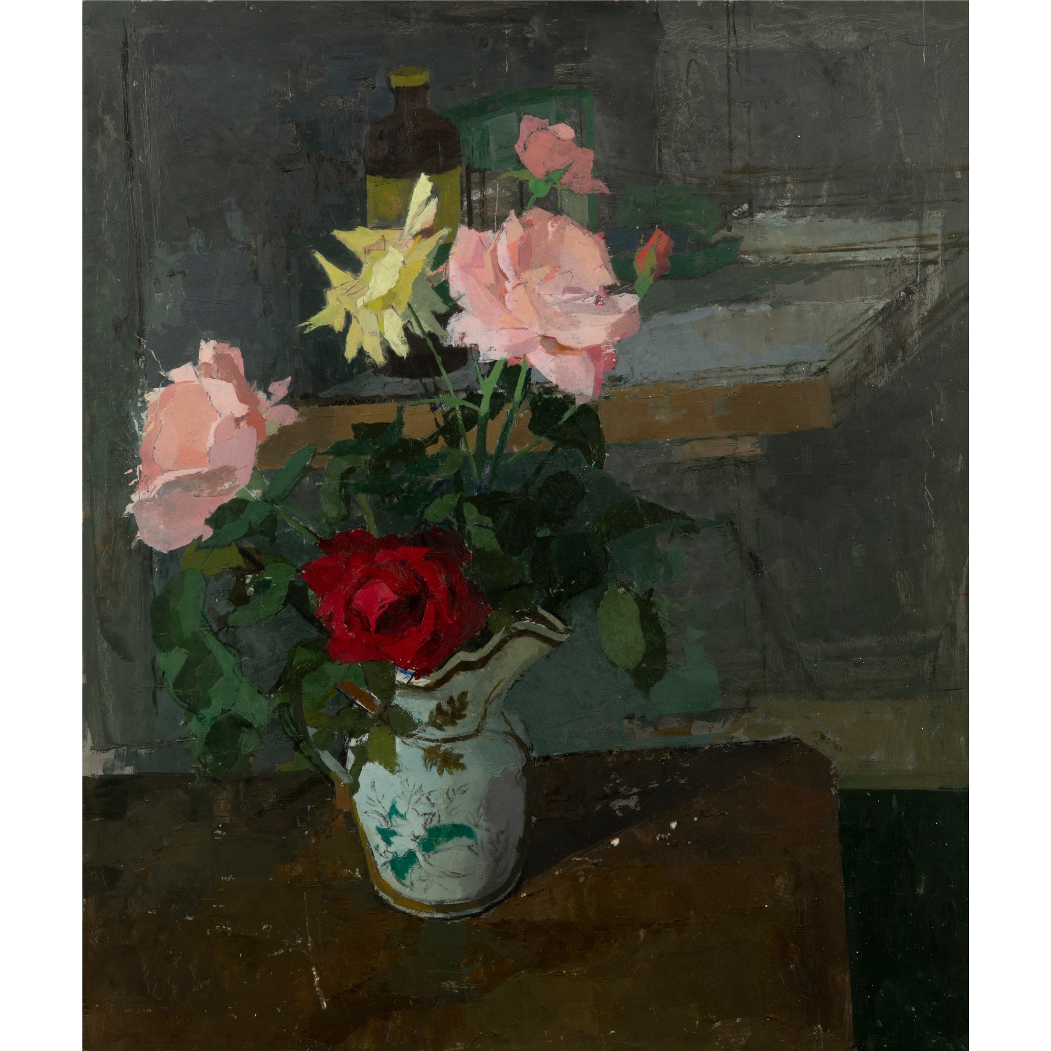 Heather Copley | Still life of flowers in a jug (1989) | MutualArt