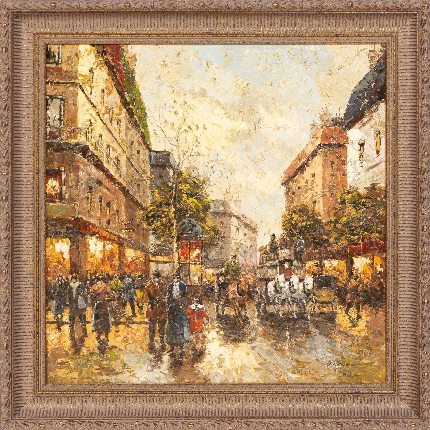 J. Newmun | Parisian street scene | MutualArt