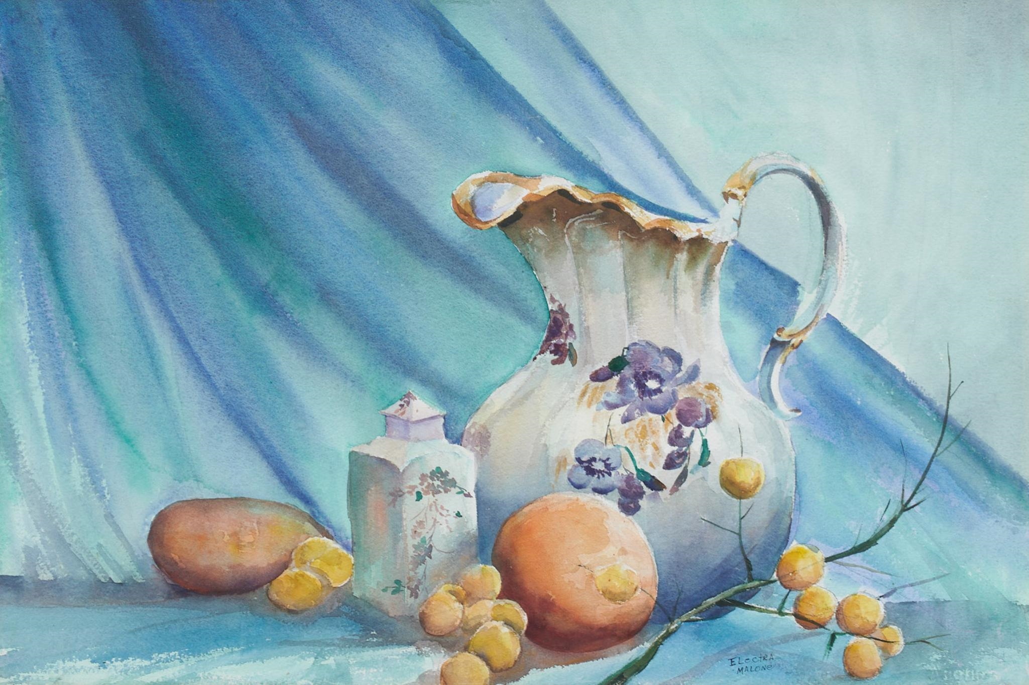Electra Malone | still life with pitcher | MutualArt