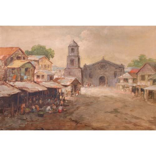 Crispin Villafuerte Lopez | Urban Scene (1970) | MutualArt