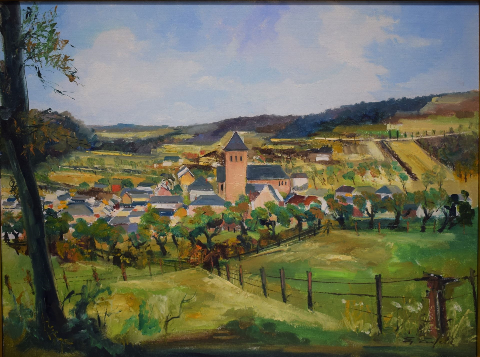 Ernest Ersfeld | Village de la moselle | MutualArt