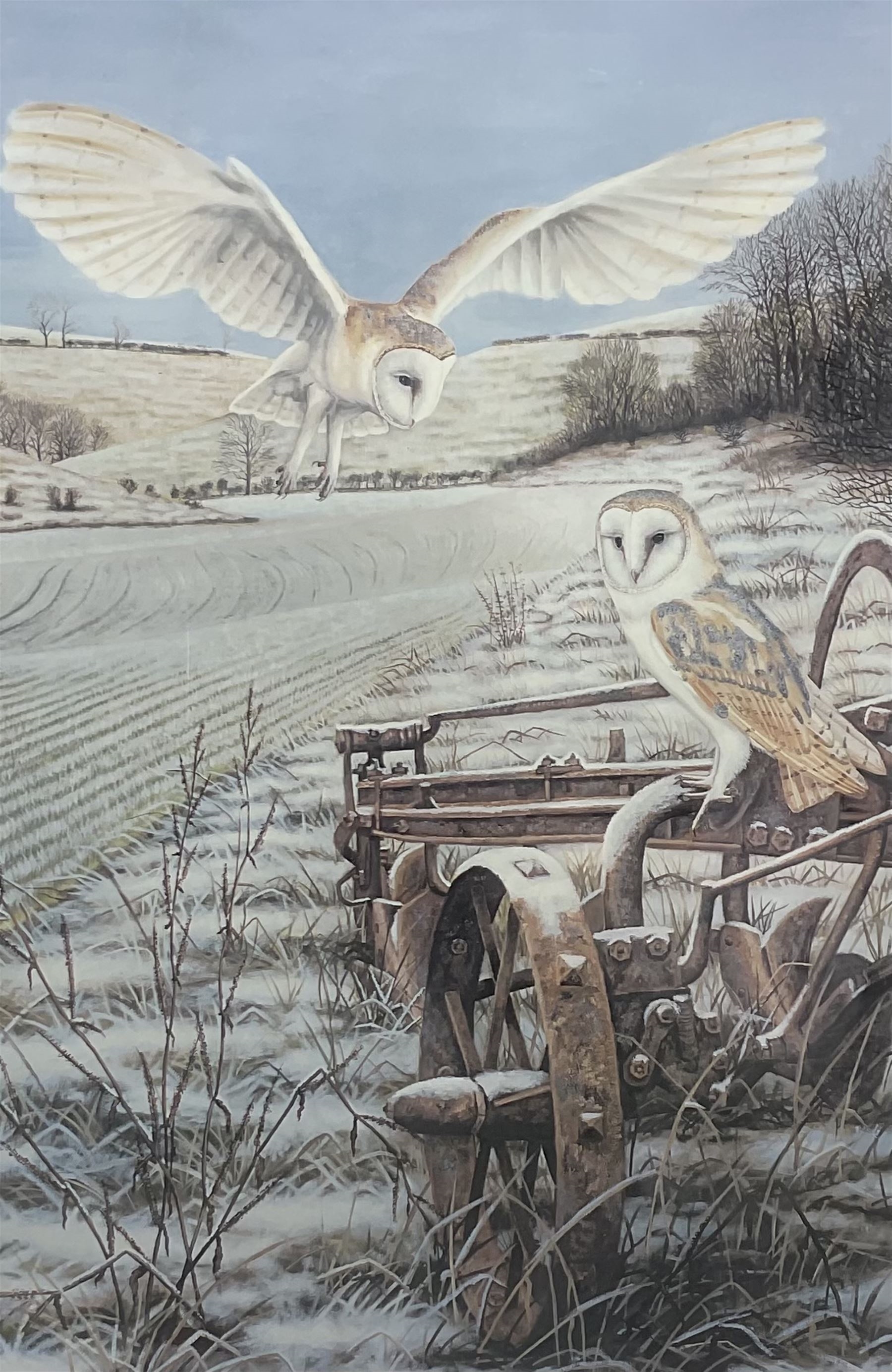 Robert E. Fuller | Barn Owls at Thixendale | MutualArt
