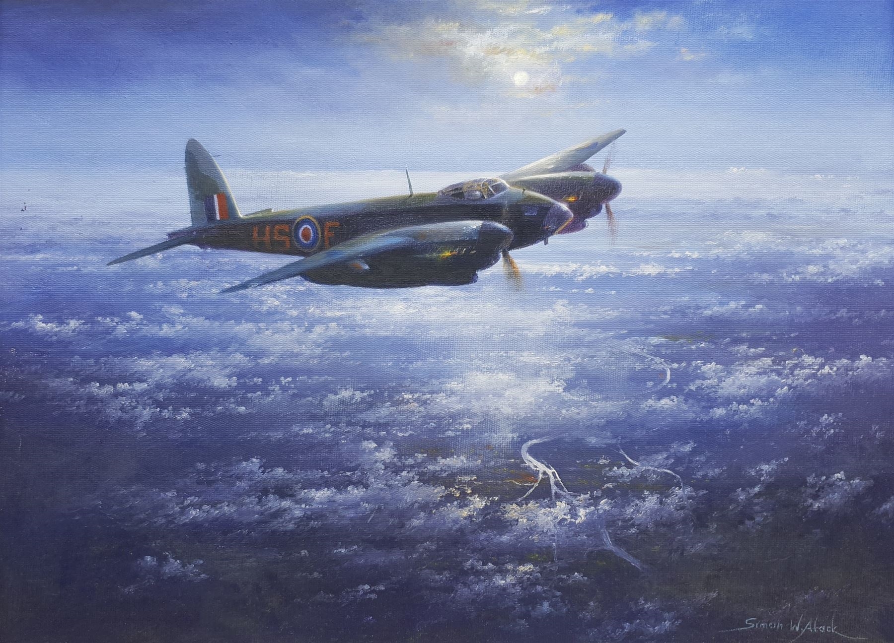 Simon W. Atack | Mosquito Bomber in Flight | MutualArt