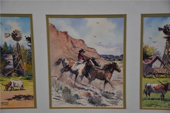 Lorenzo Castaneda | Set of 3 Watercolors (2012) | MutualArt